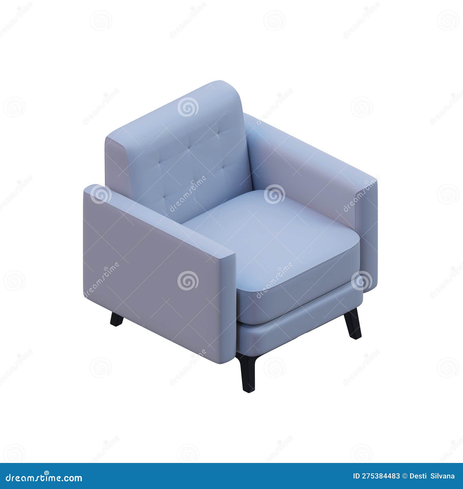 Sofa 3D Render Design Element 02 Stock Image - Illustration of object ...