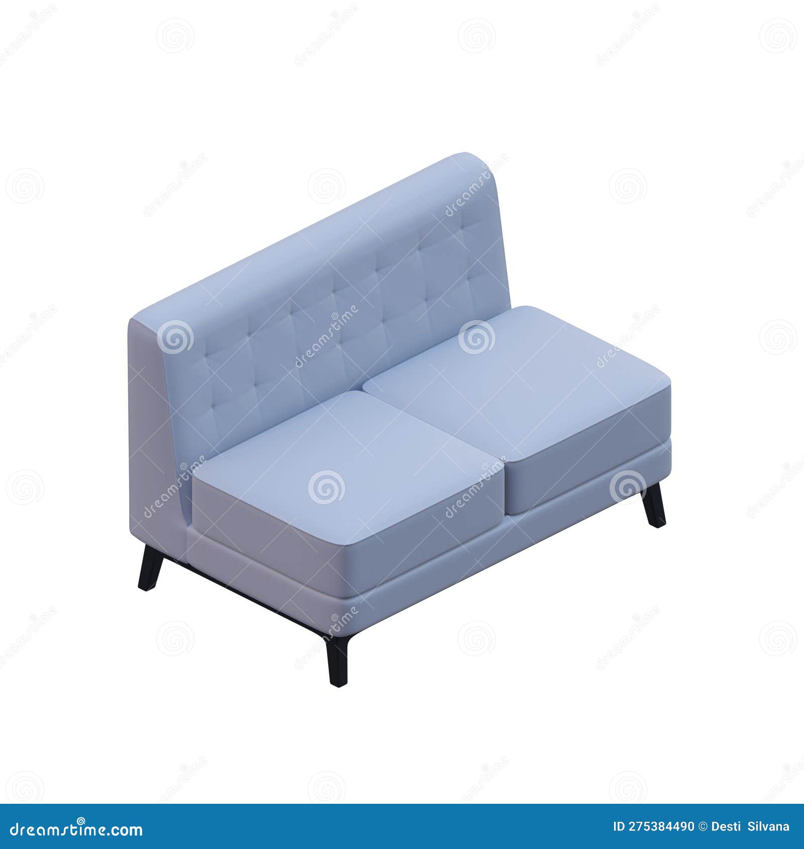 Sofa 3D Render Design Element 06 Stock Photo - Illustration of render ...