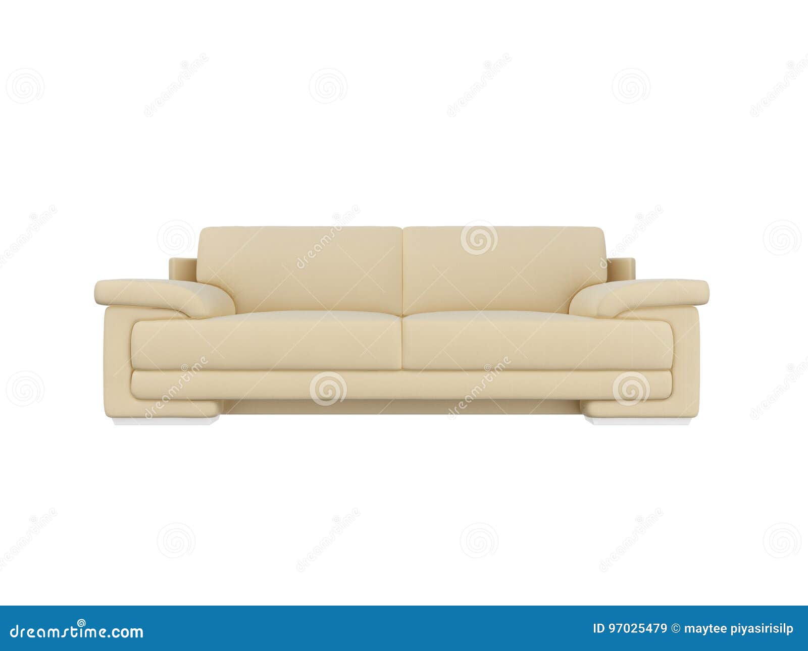 Sofa front view stock illustration. Illustration of front - 97025479