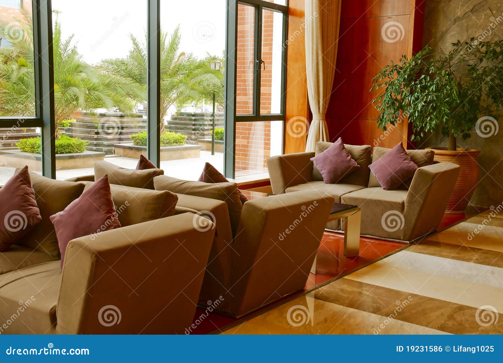 Sofa in hotel stock photo. Image of hotel, furniture - 19231586