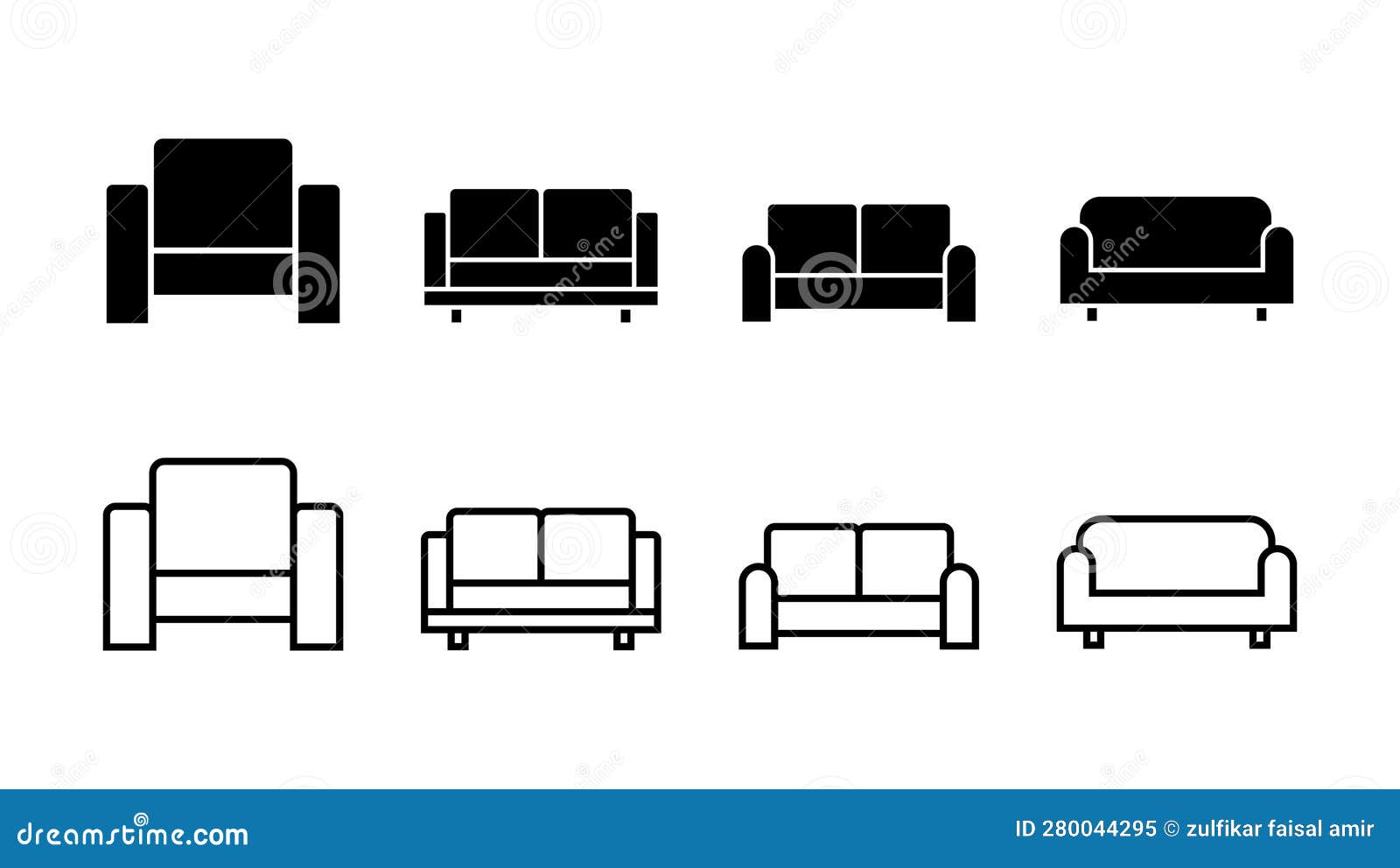 Sofa Icon . Sofa Icon Illustration Stock Vector - Illustration of ...