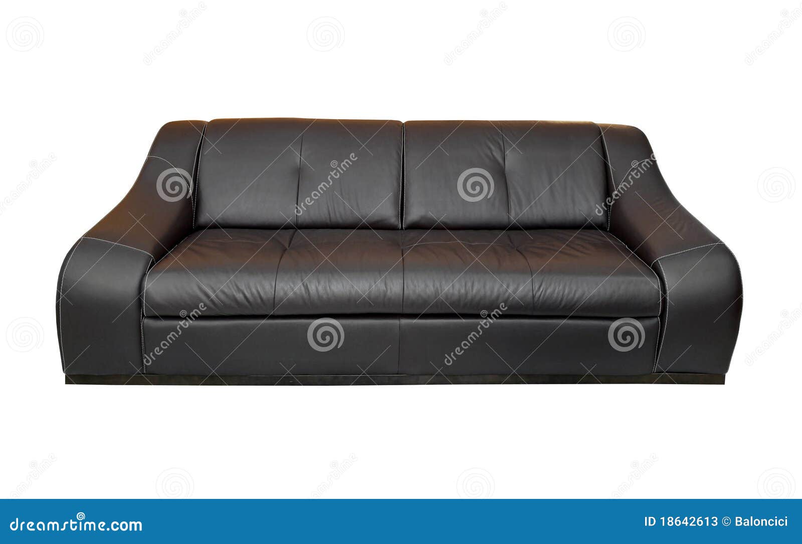Sofa isolated stock image. Image of leather, comfortable - 18642613