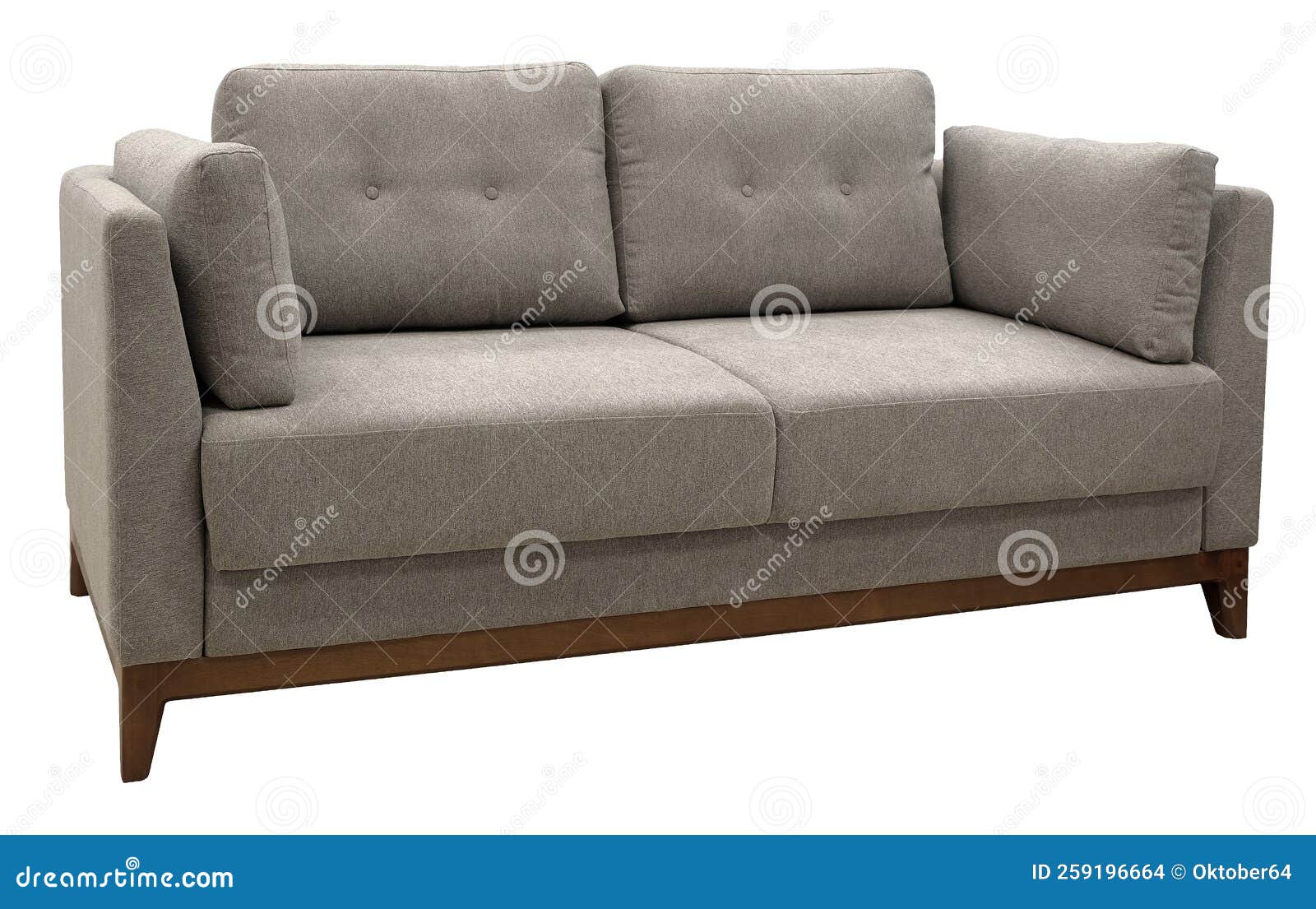 Sofa Isolated on White Background. Including Clipping Path Stock Photo ...