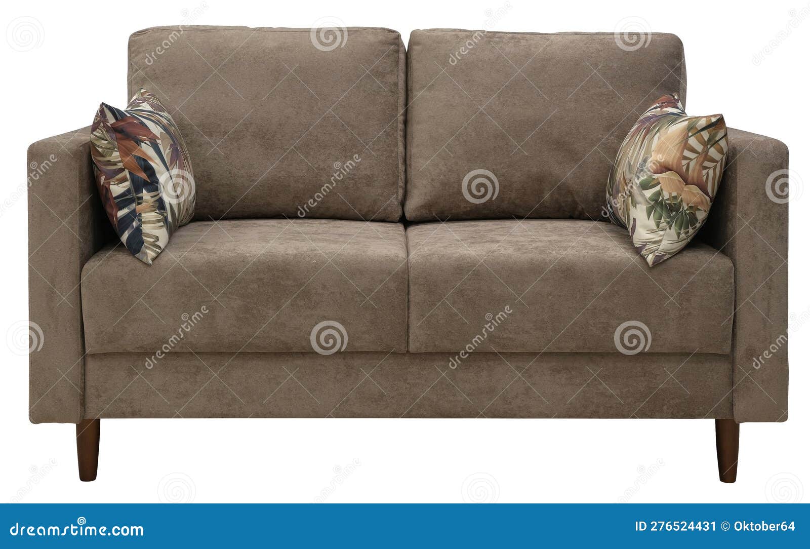 Sofa Isolated on White Background. Including Clipping Path Stock Image ...