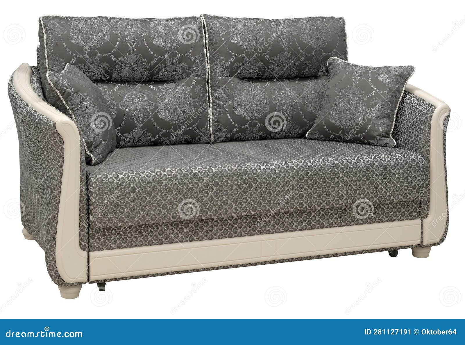Sofa Isolated on White Background. Including Clipping Path Stock Image ...