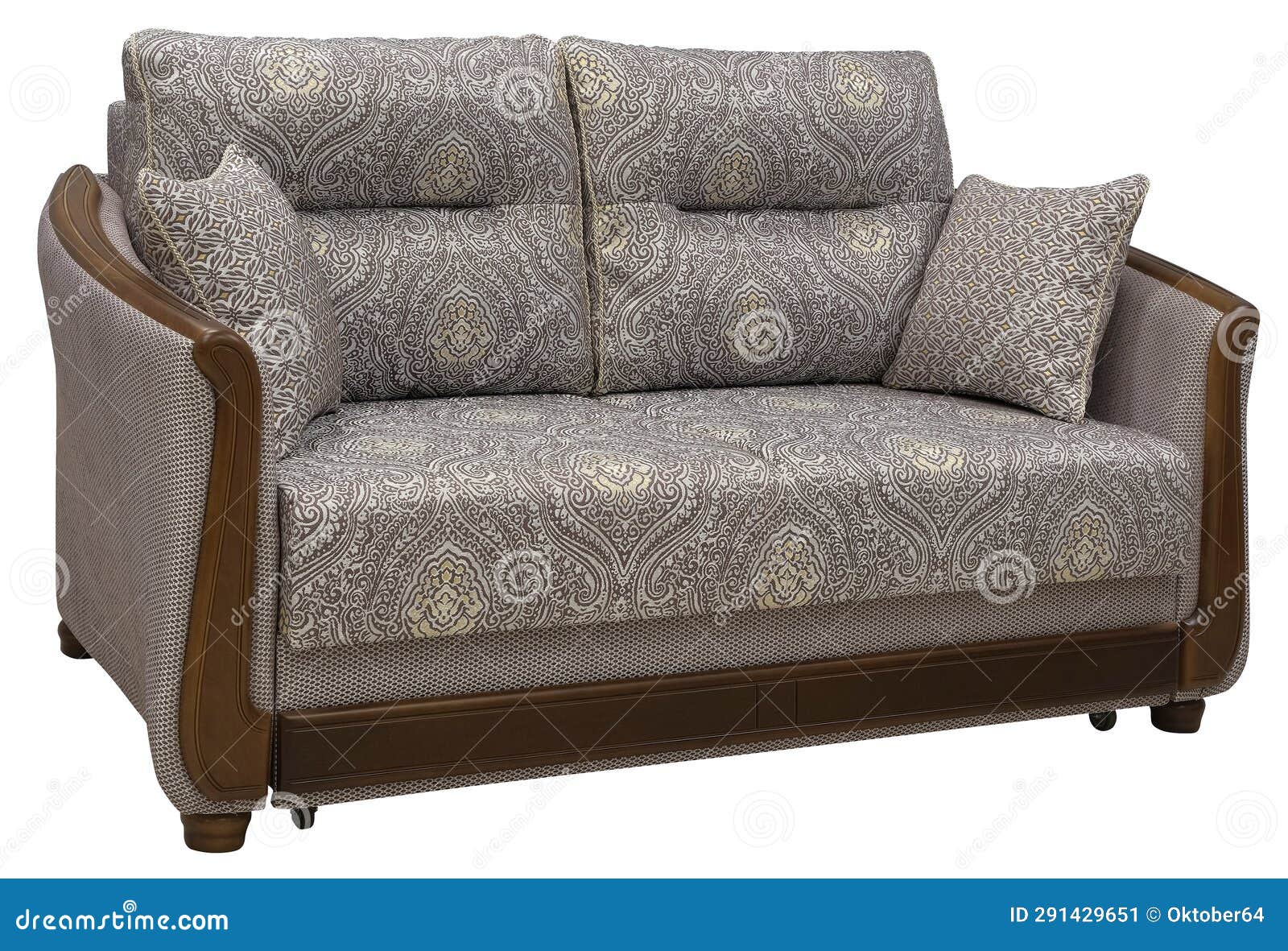 Sofa Isolated on White Background. Including Clipping Path Stock Image ...