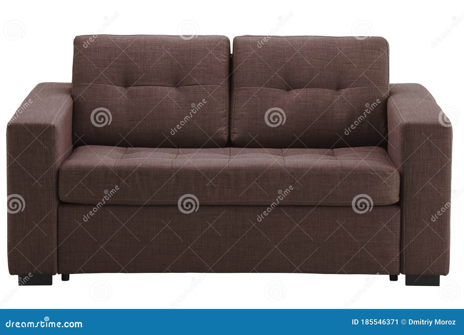 Sofa isolated on white stock image. Image of pillow - 185546371