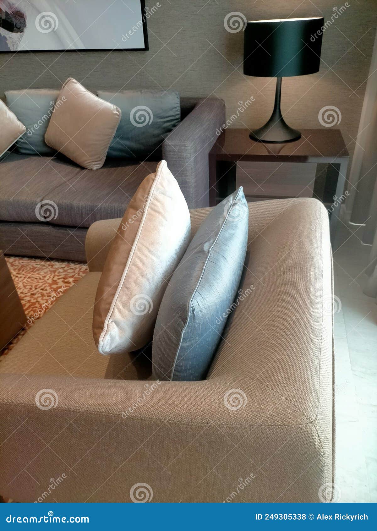 Sofa in Modern Interior House Stock Photo - Image of sitting, table ...