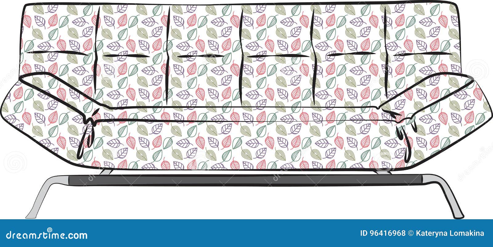 Sofa pattern color stock illustration. Illustration of pattern - 96416968