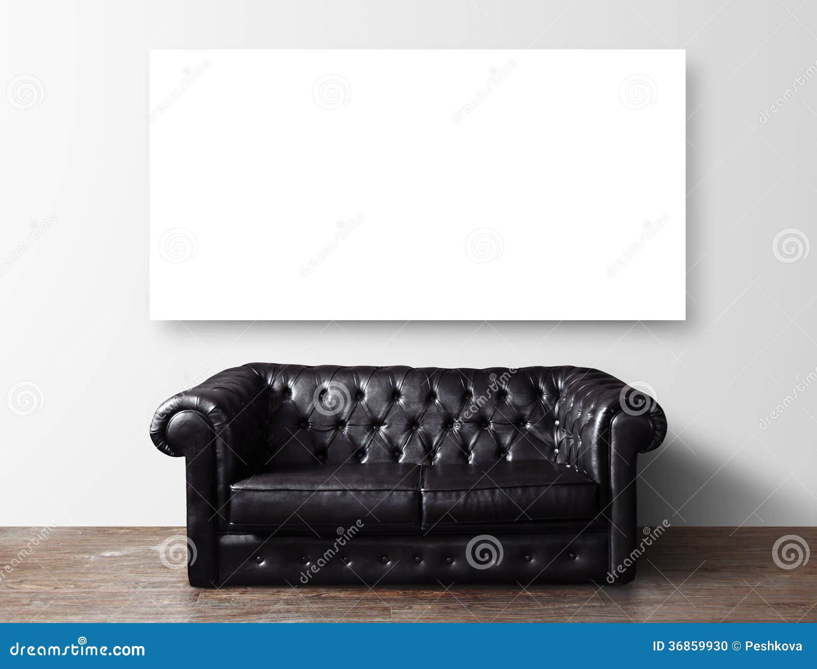 Sofa and poster stock photo. Image of architecture, furniture - 36859930