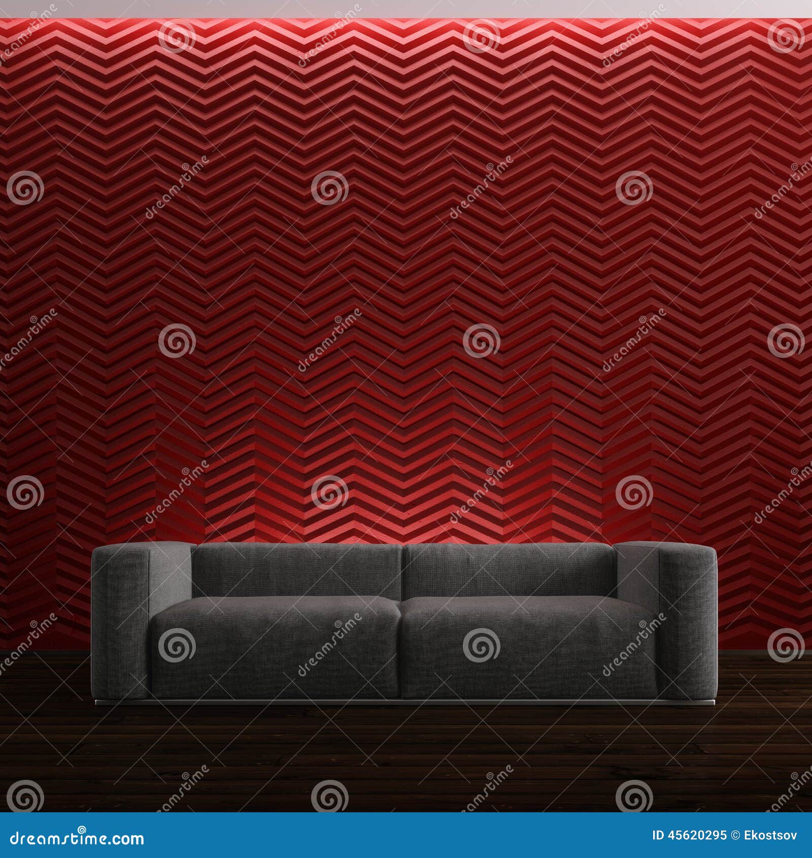 Sofa on red background stock image. Image of comfort - 45620295