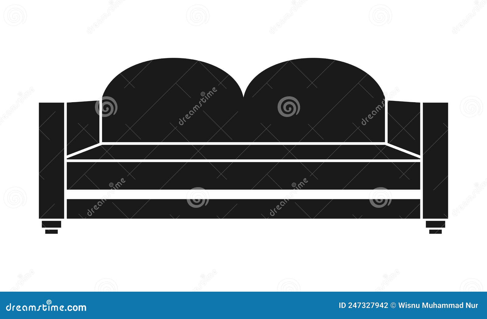 Sofa Simple Illustration Vector Design Stock Vector - Illustration of ...