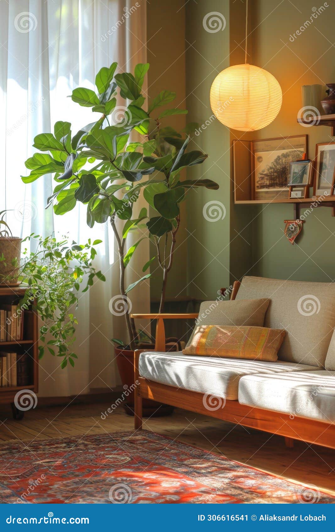 The Sofa Stands in the Home Interior. Design Concept Stock Image ...