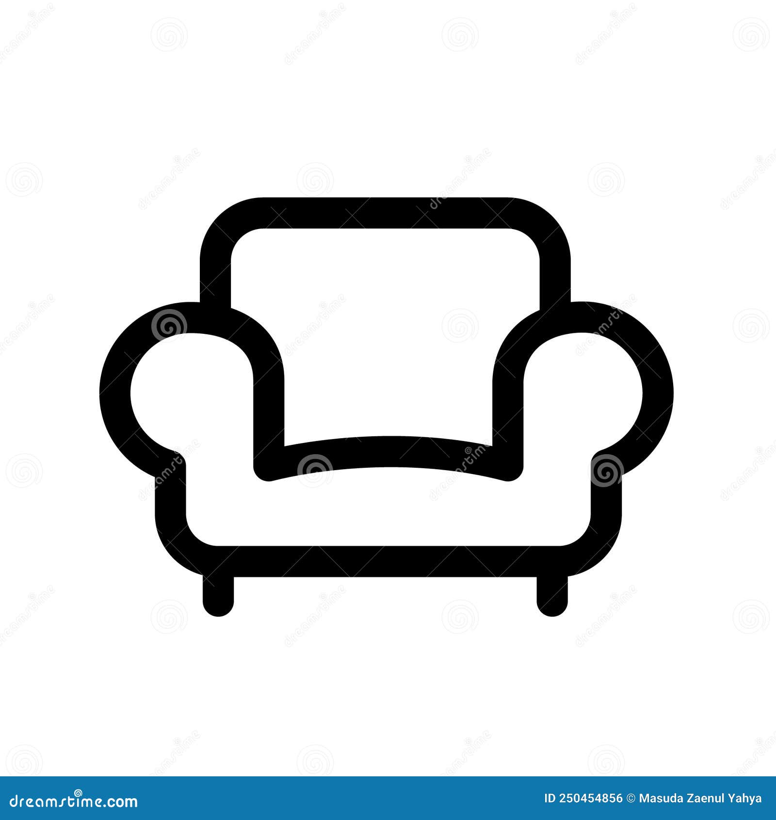 Sofa-Symbol-Vorlage vektor abbildung. Illustration von lebensstil ...