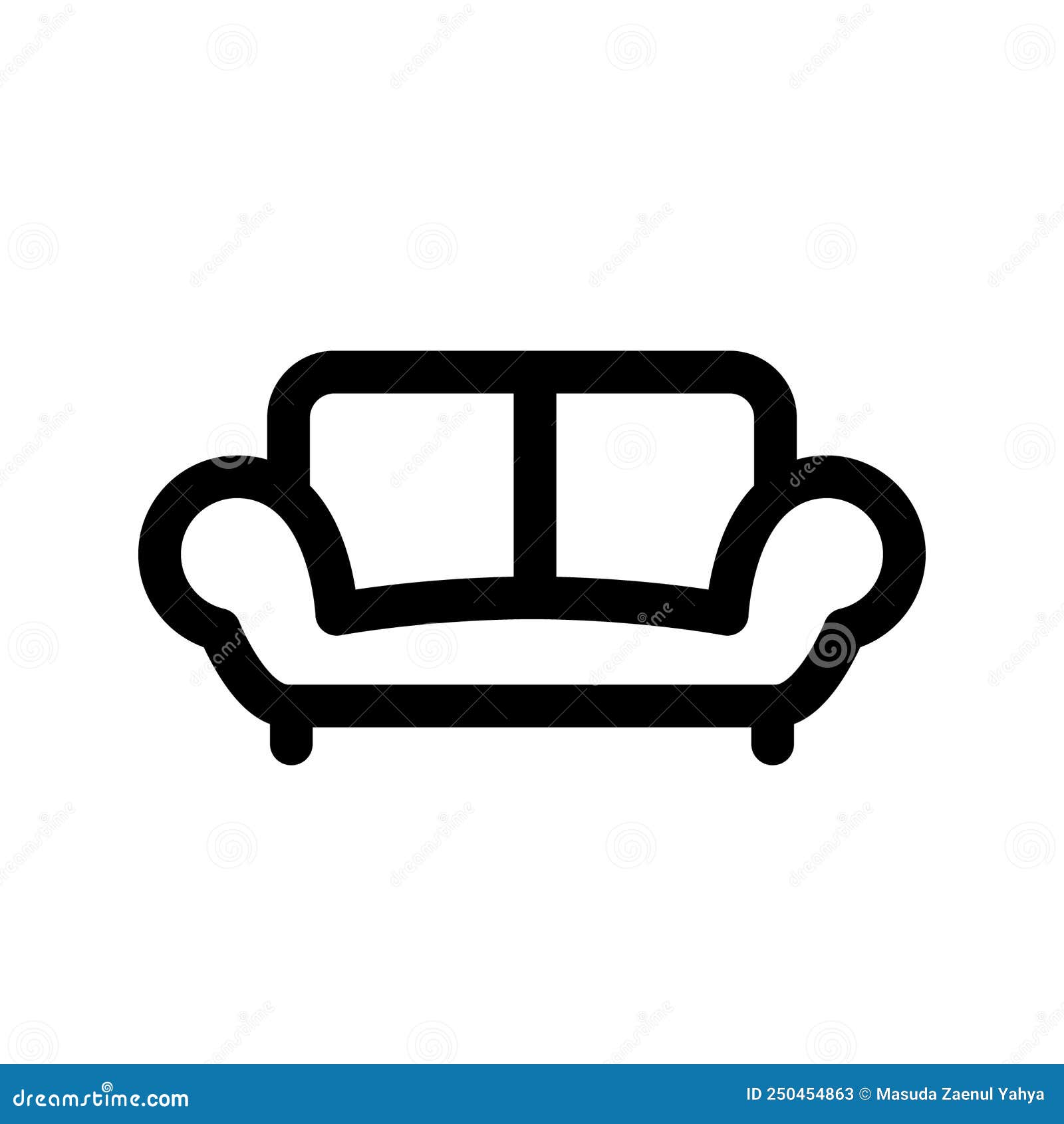 Sofa-Symbol-Vorlage vektor abbildung. Illustration von aufenthaltsraum ...