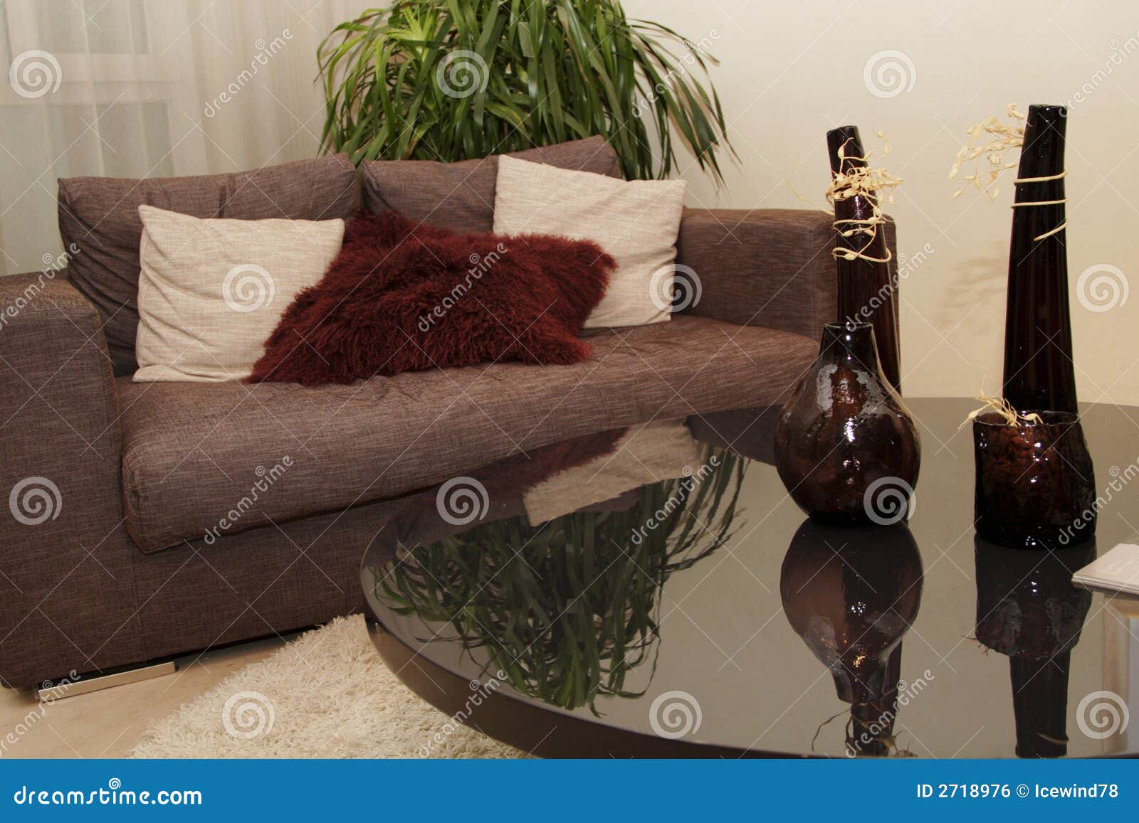 Sofa and tea table stock photo. Image of decoration, green - 2718976
