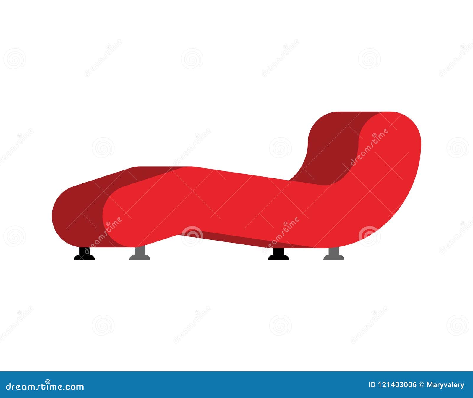 Sofa Therapist Isolated. Couch Psychologist Stock Vector - Illustration ...