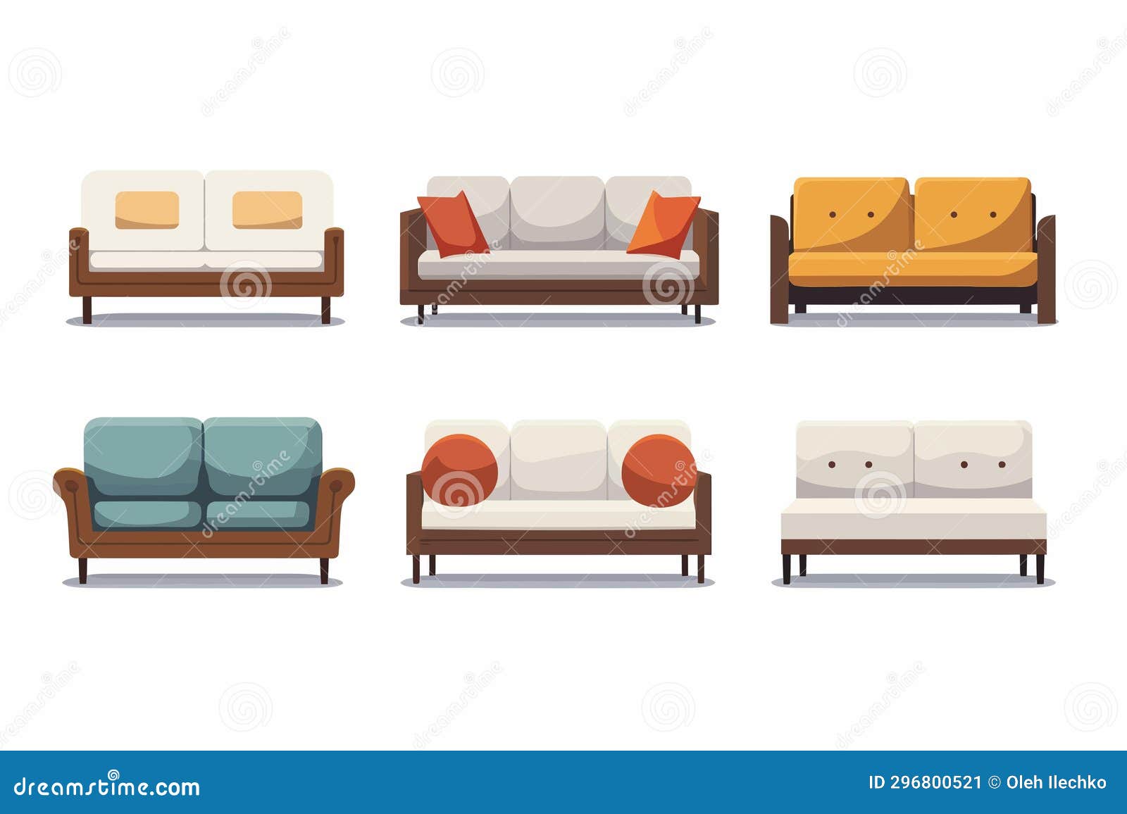 Sofa Vector Flat Minimalistic Asset Isolated Illustration Stock ...