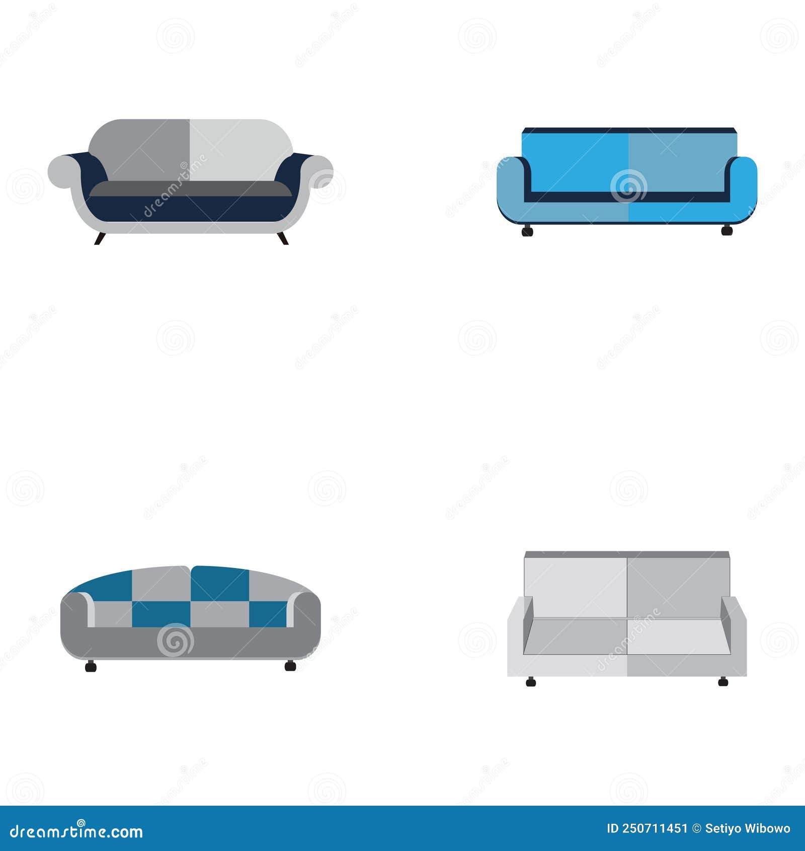 Sofa Vector Logo Icon Illustration Background Stock Vector ...