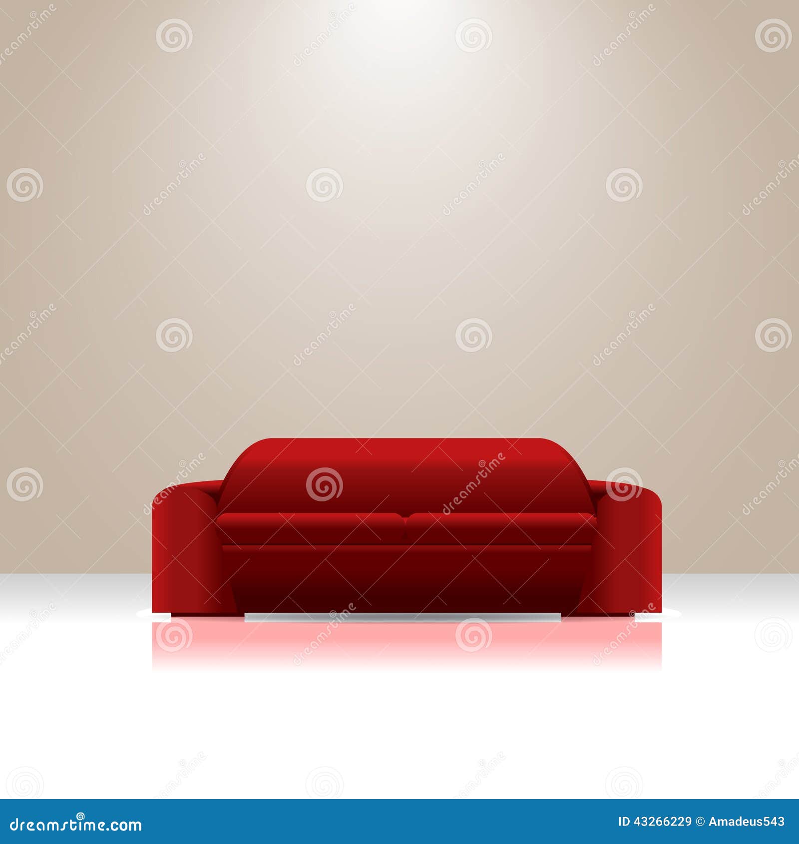 Sofa vector stock vector. Illustration of home, simple - 43266229