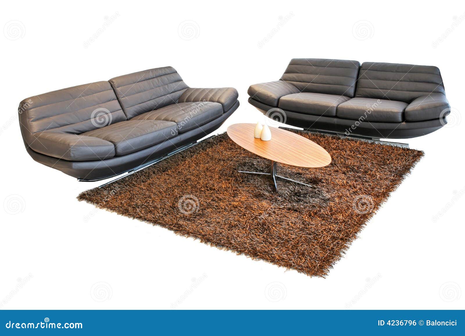Sofas isolated stock photo. Image of living, decoration - 4236796