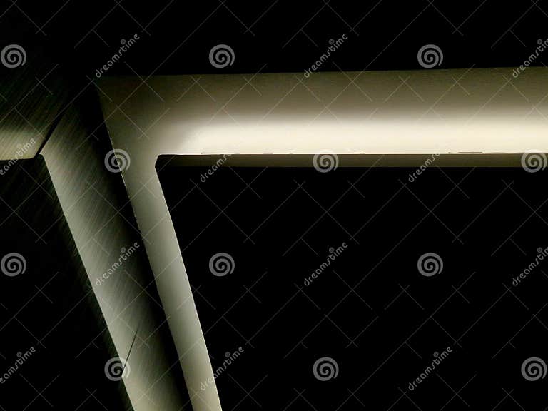 Soffit with a Cornice Illuminated by LED Strips in the Arch. Walls ...