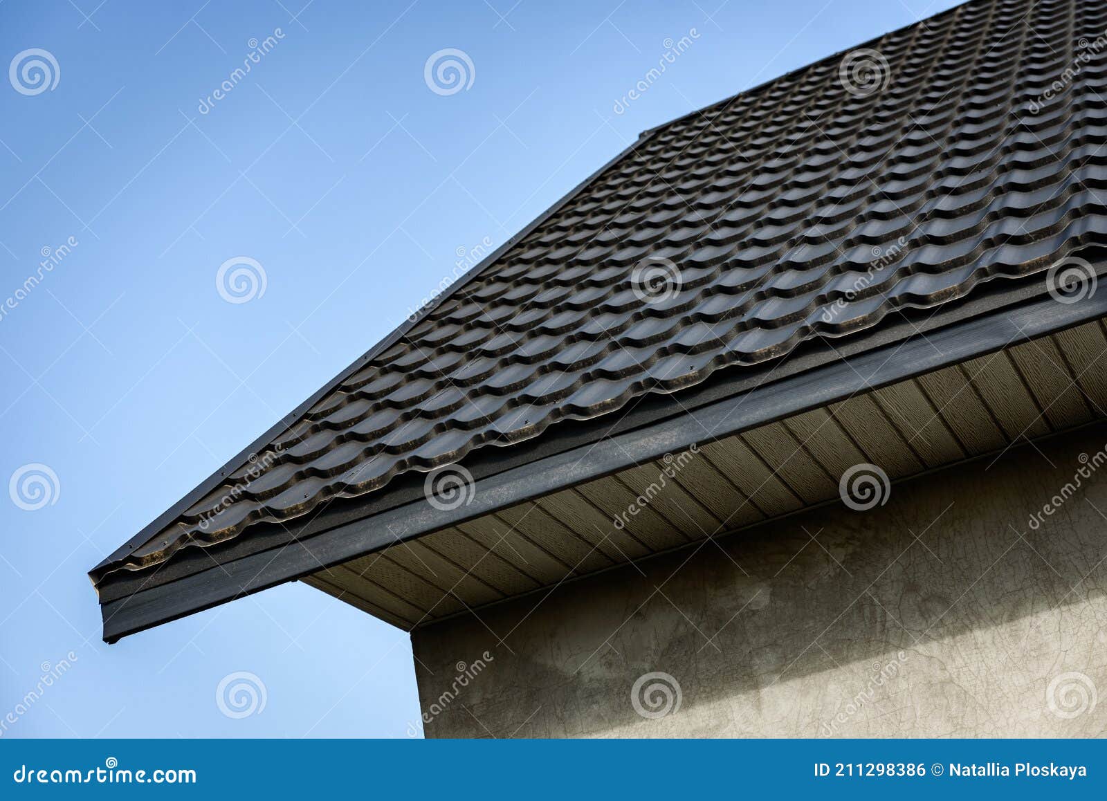 Soffit for Providing Optimal Ventilation for Roof Overhangs Stock Photo ...