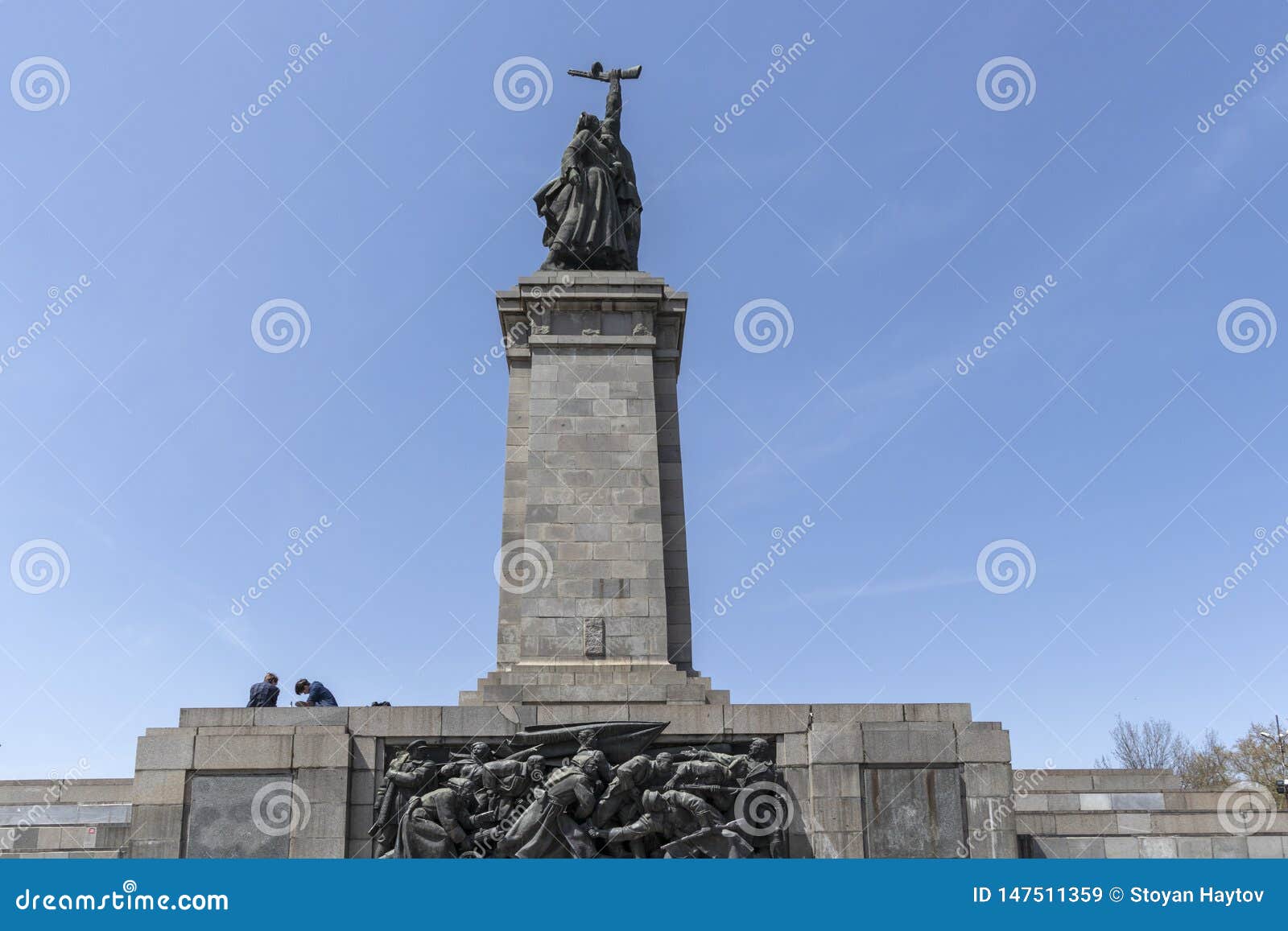 Monument of the Soviet Army in City of Sofia, Bulgaria Editorial Stock ...