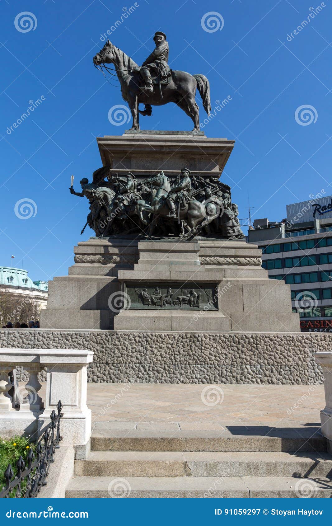 SOFIA, BULGARIA - APRIL 1, 2017: Monument To the Tsar Liberator in ...
