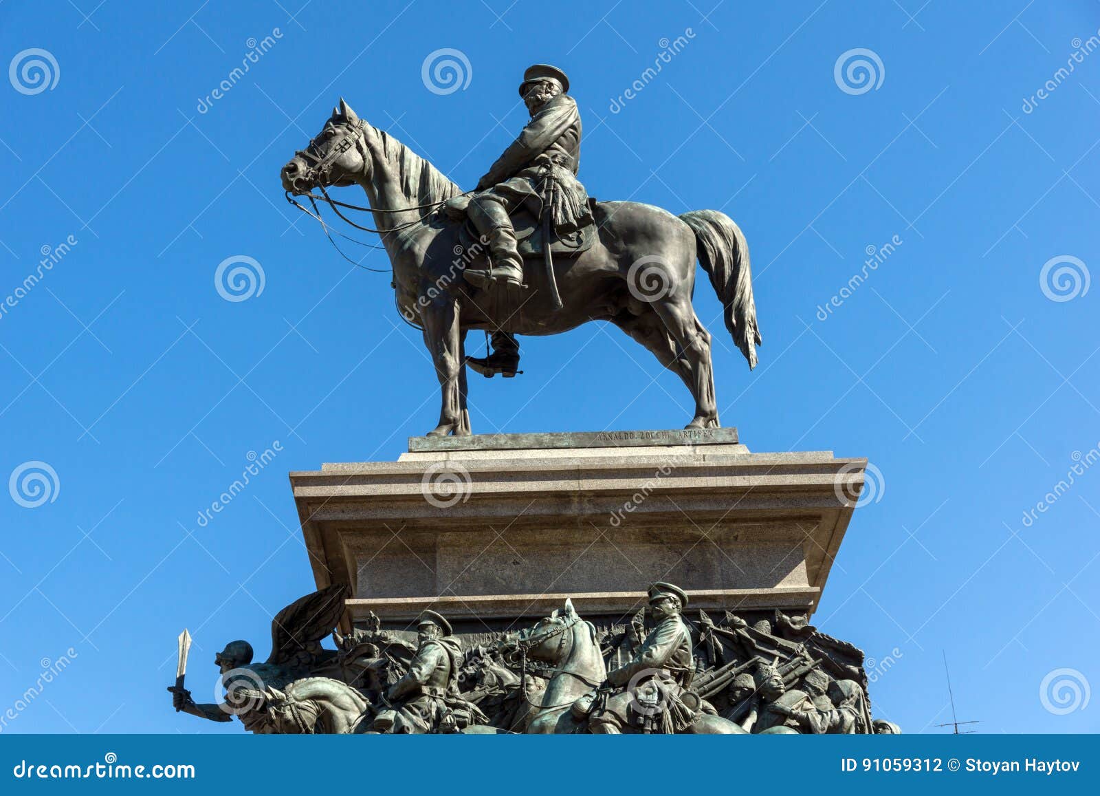 SOFIA, BULGARIA - APRIL 1, 2017: Monument To the Tsar Liberator in ...