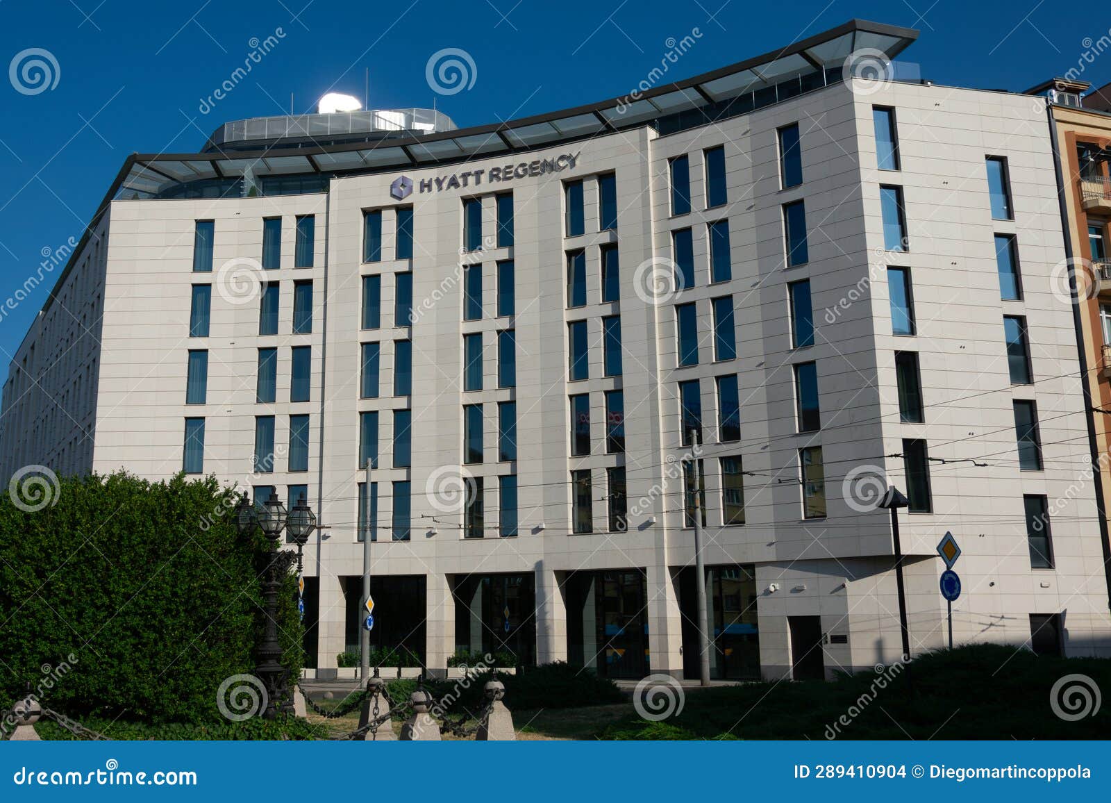 Hyatt Regency Sofia Hotel editorial stock image. Image of sunny - 289410904