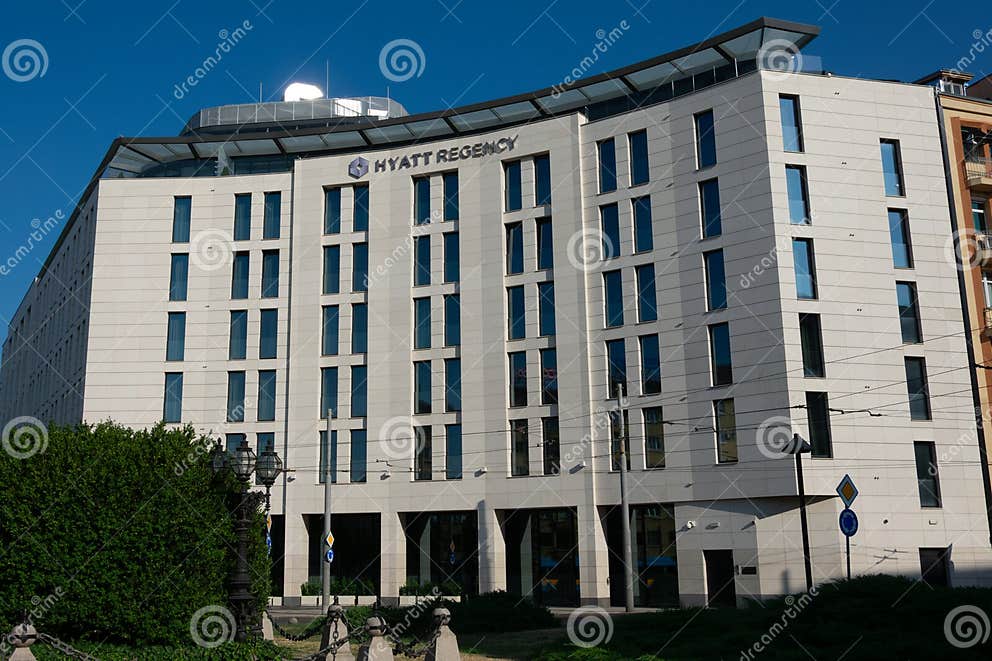 Hyatt Regency Sofia Hotel editorial stock image. Image of sunny - 289410904
