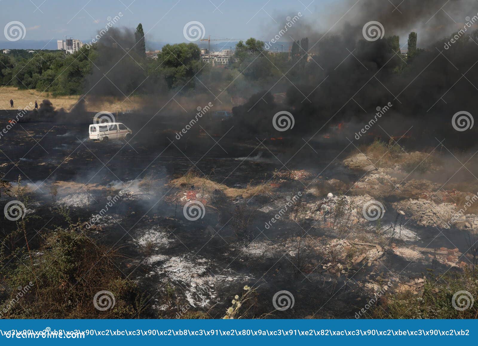A Team of Firefighters Extinguished a Fire Near the Southern Ring Road ...