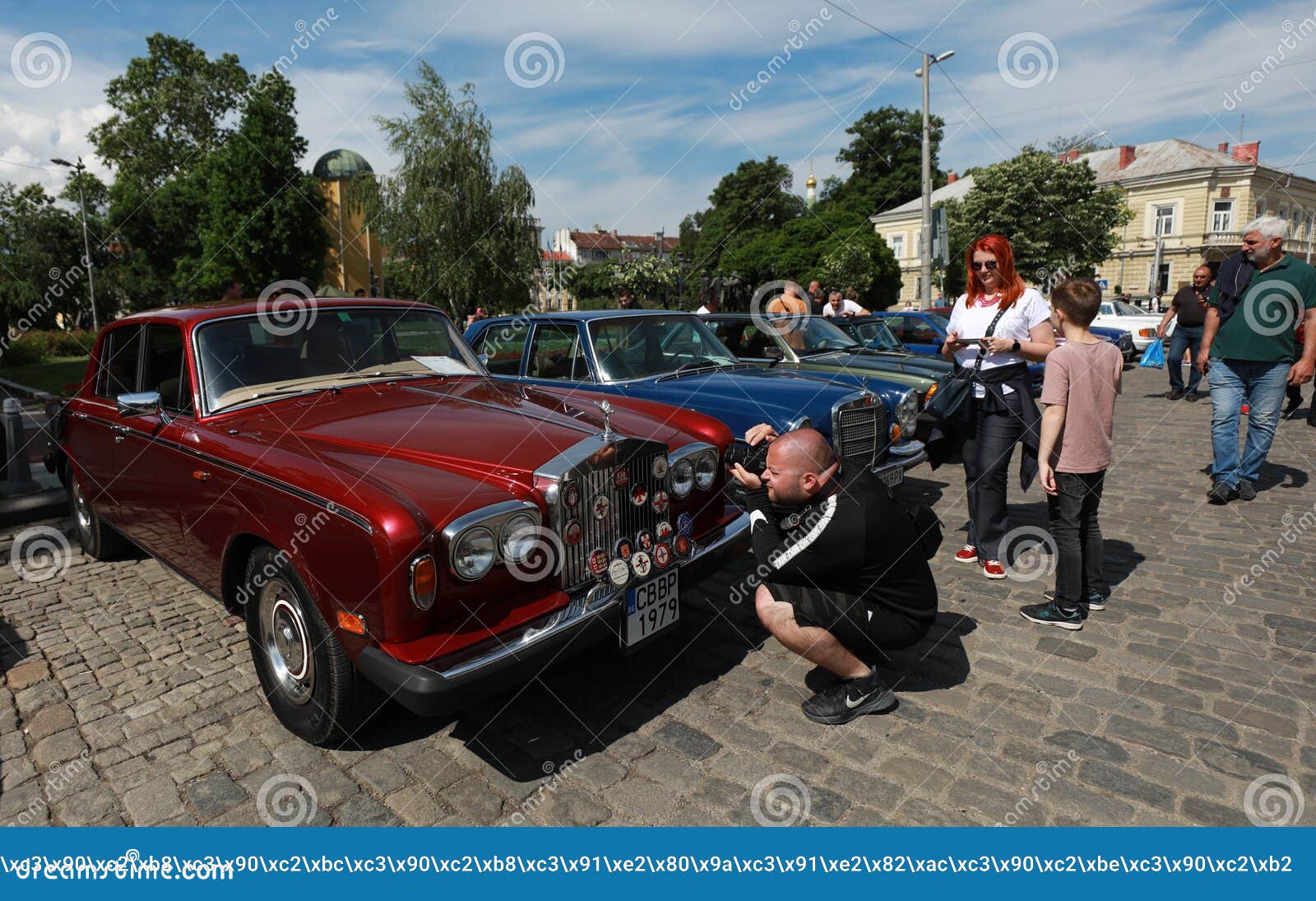 Parade of Old Retro Cars at Spring Retro Parade in Sofia, Bulgaria ...