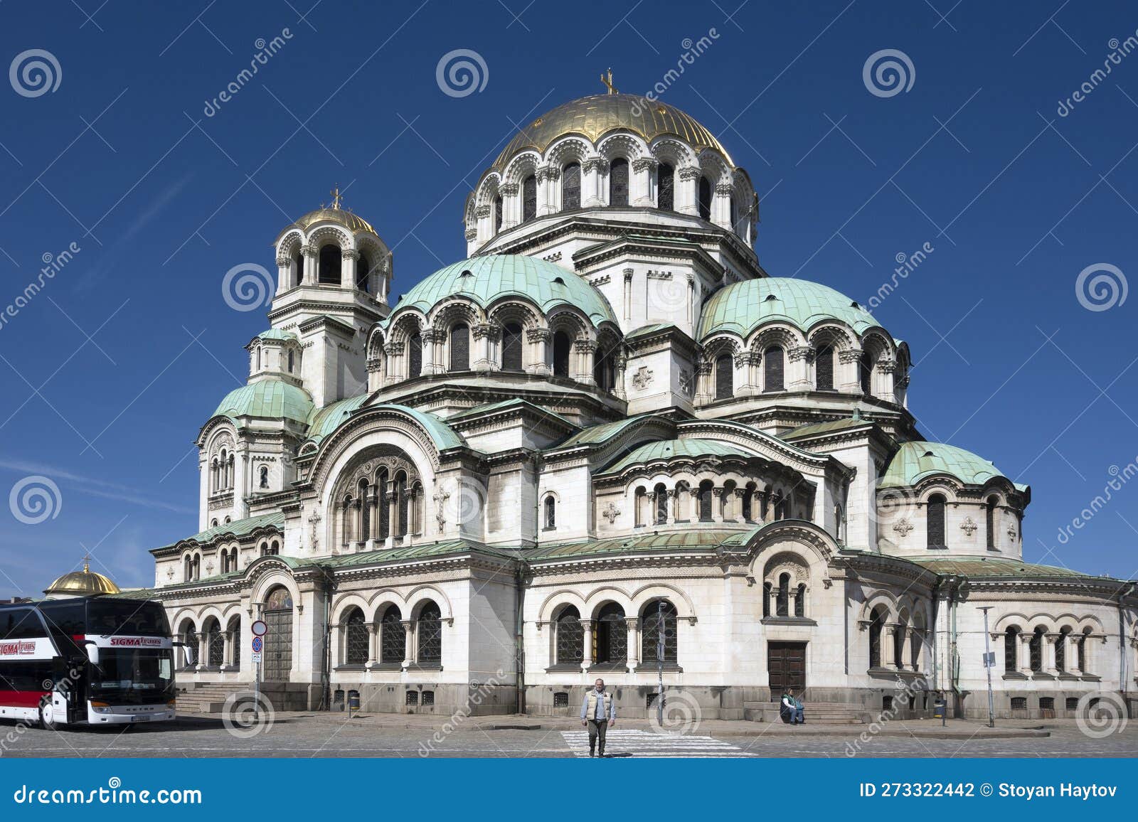 Cathedral Saint Alexander Nevski in Sofia, Bulgaria Editorial ...