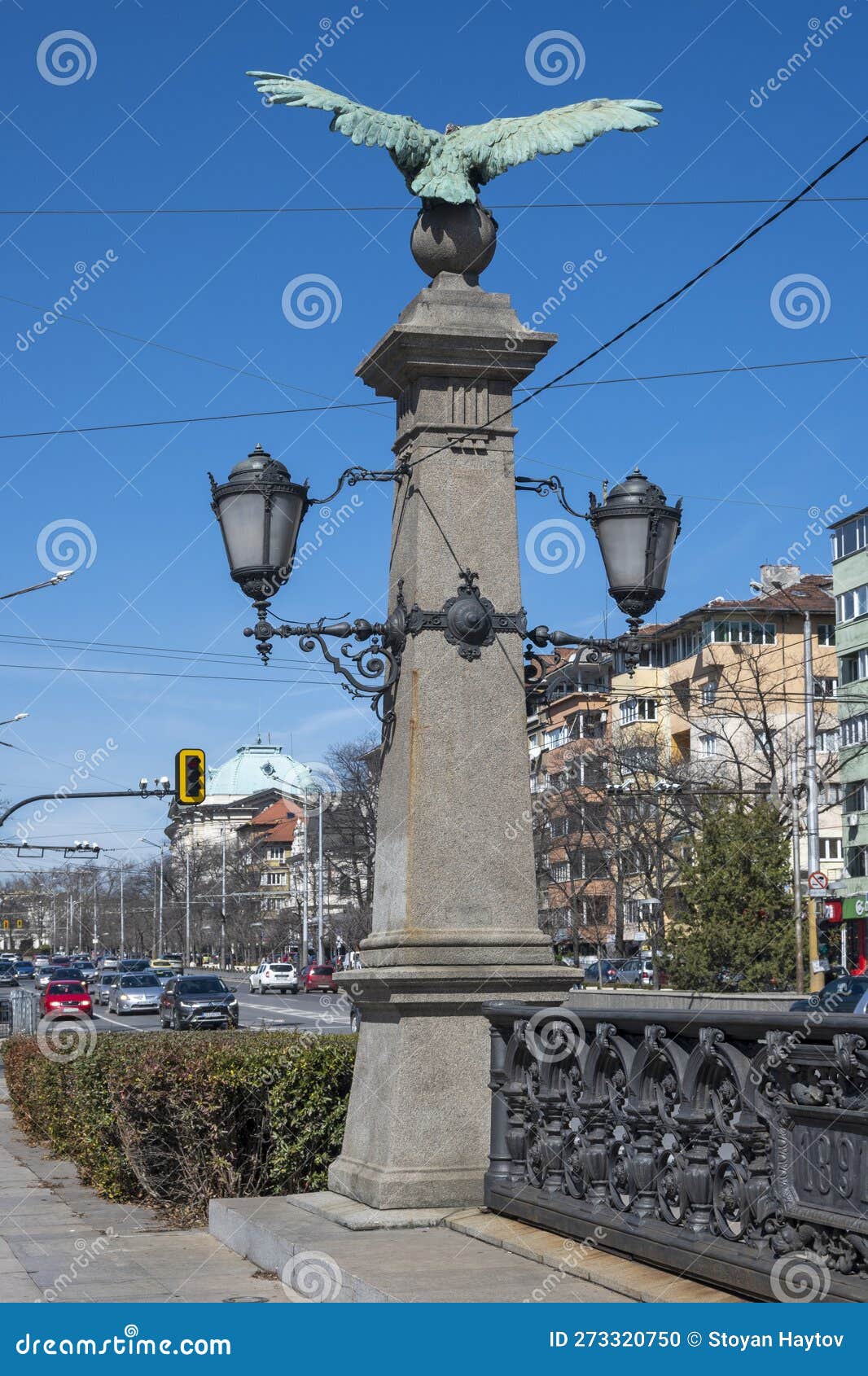 Eagle Bridge Over Perlovska River in City of Sofia, Bulgaria Editorial ...