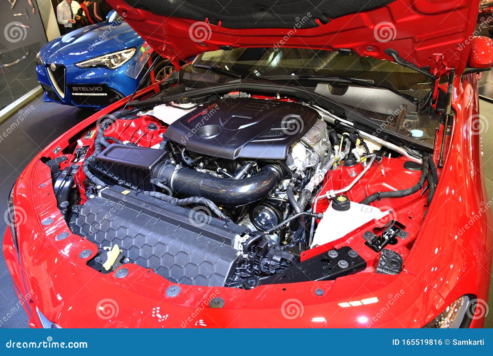 Sofia, Bulgaria, October 13-2017: Alfa Romeo Giulia at Sofia Motor Show ...