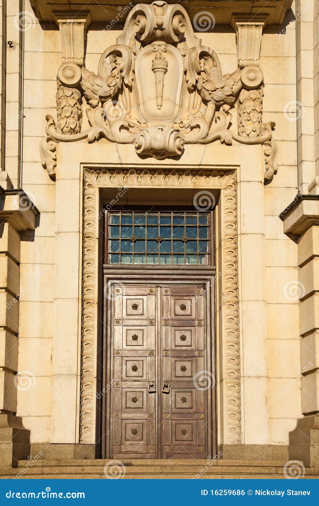 Sofia University Door stock photo. Image of building - 16259686