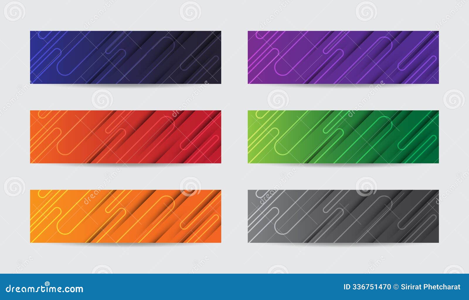 Soft Abstract Concepts and Colors Design Elements Headers Stock ...
