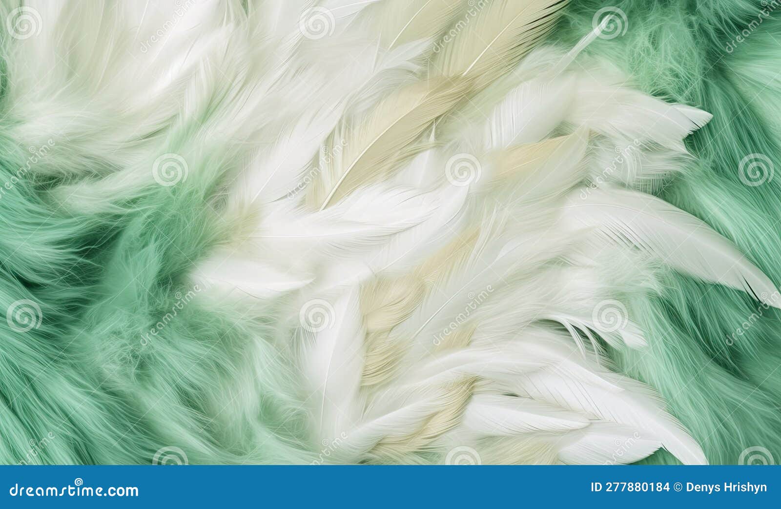 Soft Abstract Feather Patterns in Pastel Hues Creating Using Generative ...