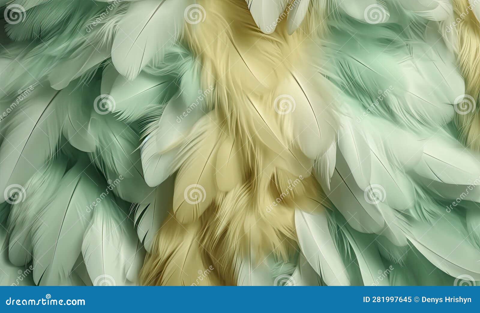 Soft Abstract Feather Patterns in Pastel Hues Creating Using Generative ...