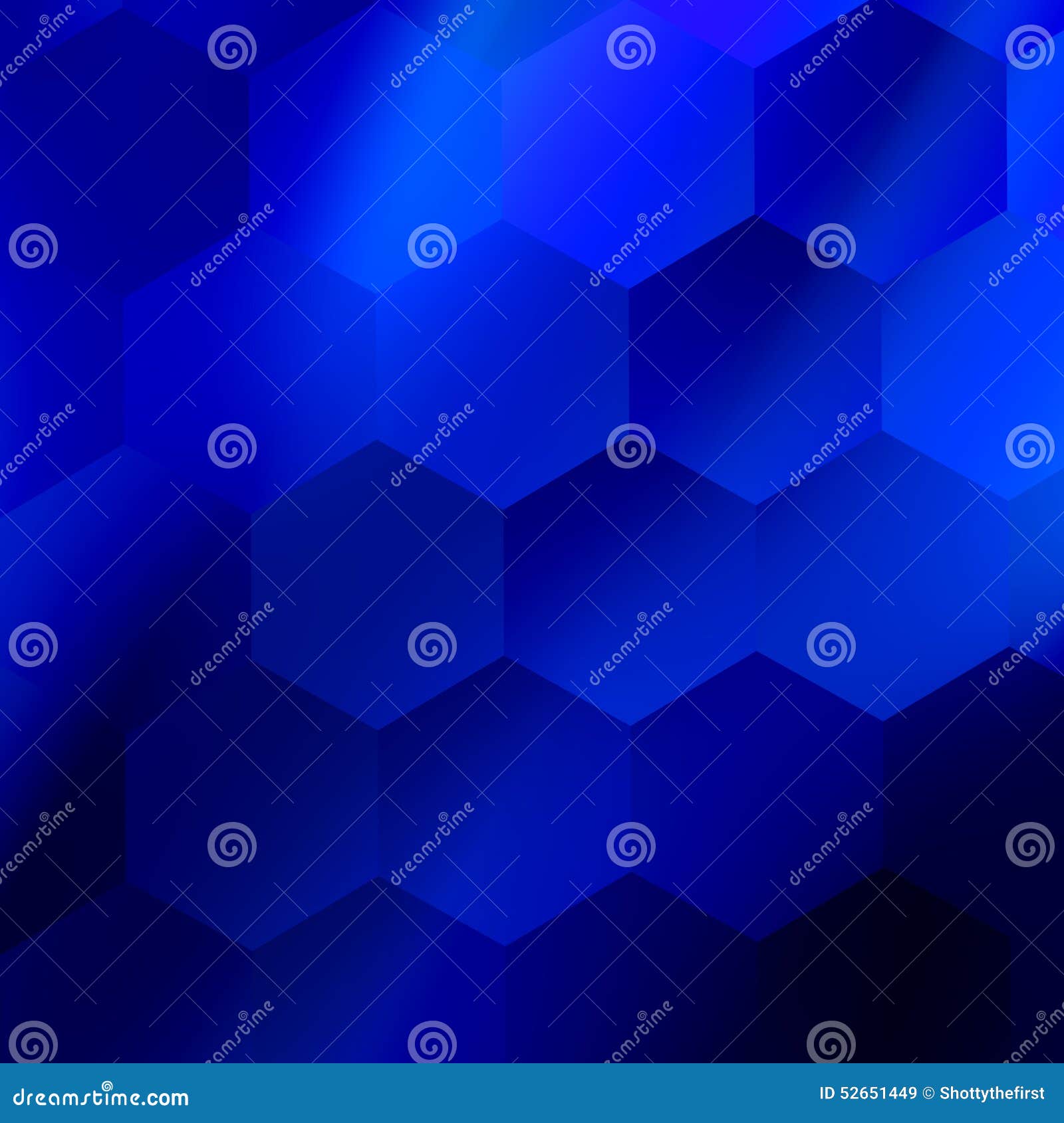 Soft Abstract Hexagonal Background. Blue Geometric Design. Modern ...
