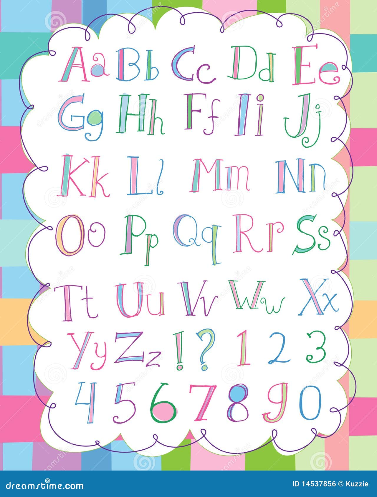 Soft Alphabet Set stock vector. Illustration of read - 14537856