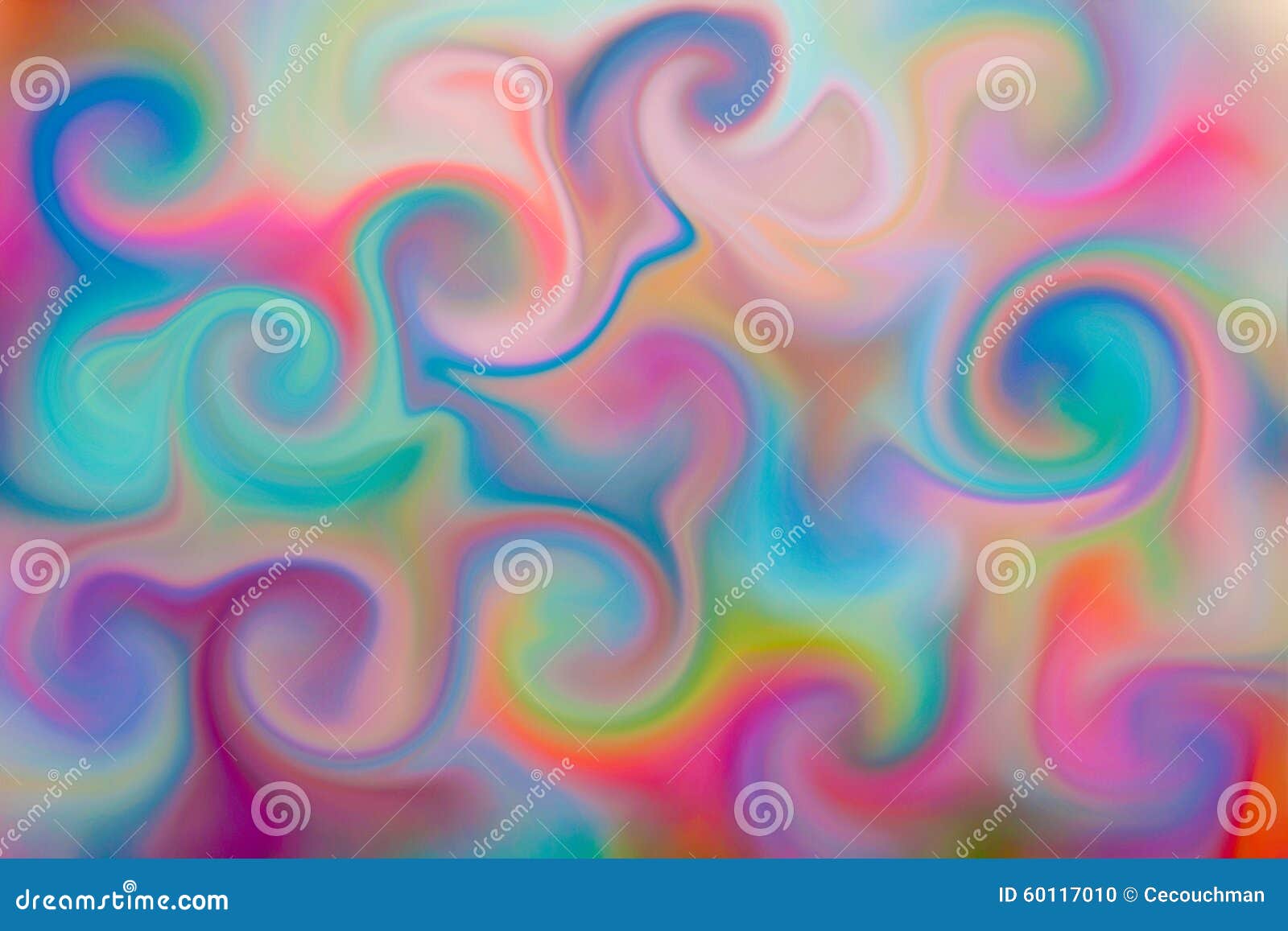 Soft Background of Brightly Colored Swirls Stock Illustration ...