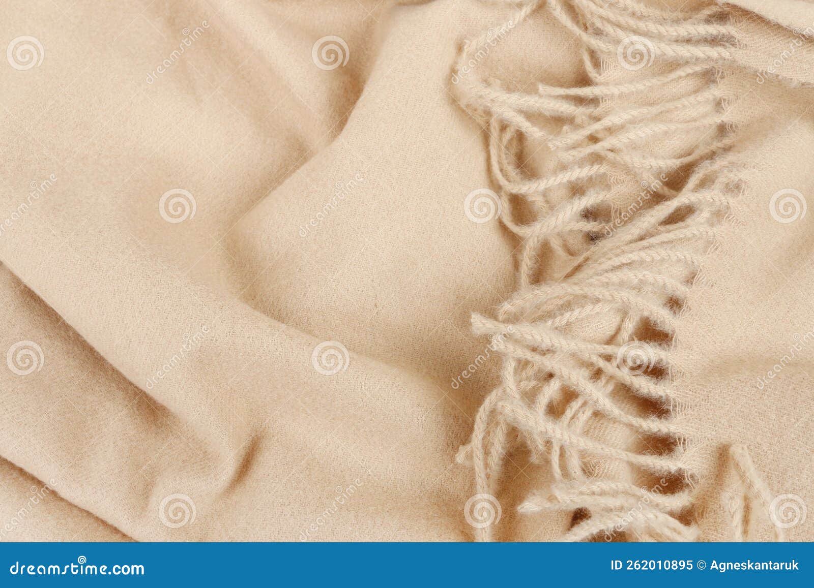 A Soft Beige Blanket Background Stock Image - Image of background ...