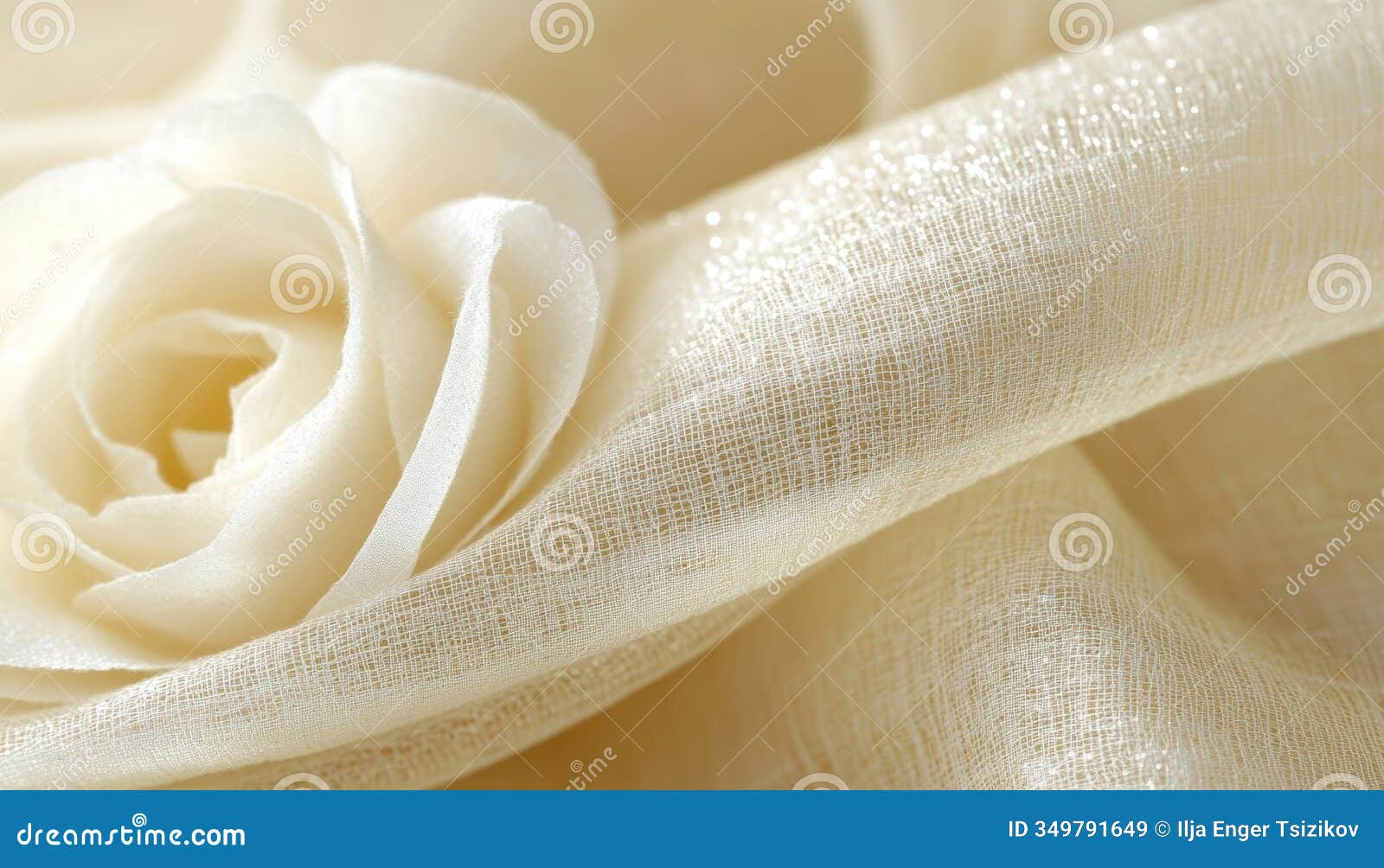 Soft Beige Fabric Texture Background, Illuminated Drapery Material with ...