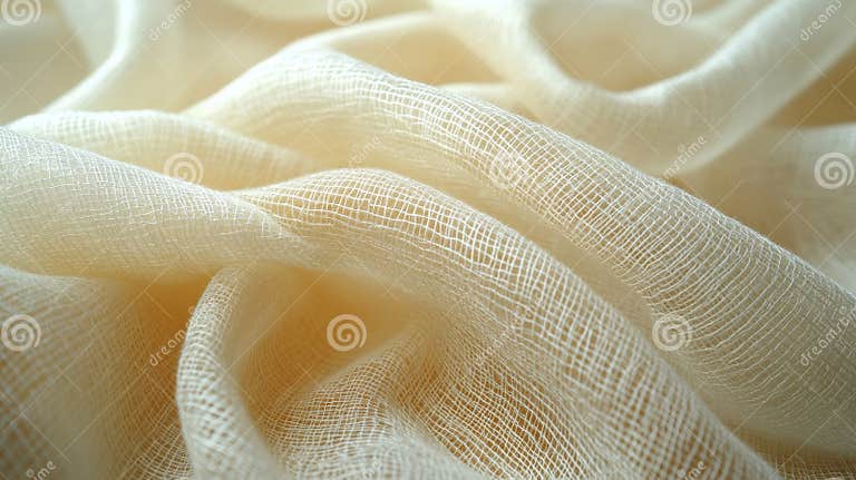 Soft Beige Fabric Texture, Close-up View. Textile Material and Design ...
