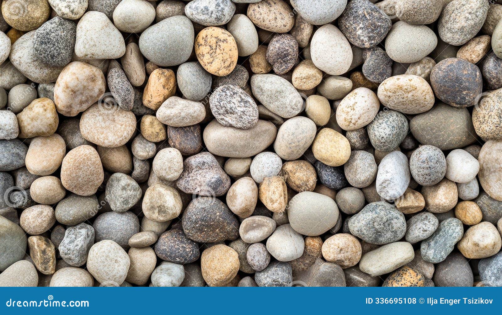 Soft Beige Pebbles Background a Top View of Round, Smooth Stones ...
