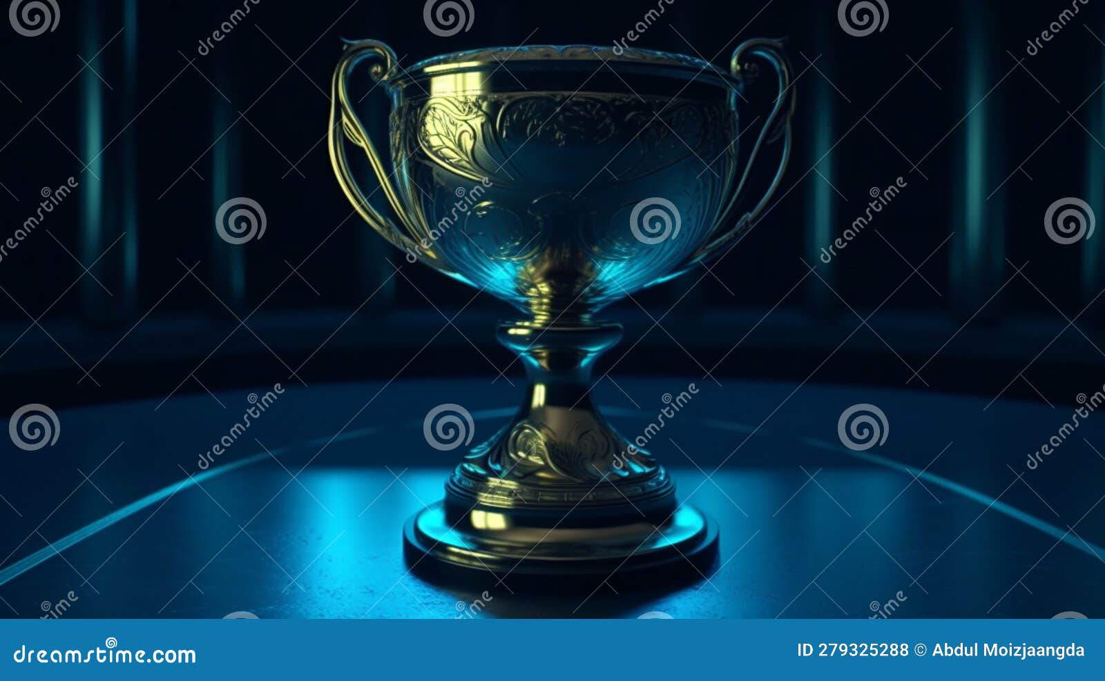 Soft Blue Backdrop Provides a Serene Setting for the Prestigious Golden ...