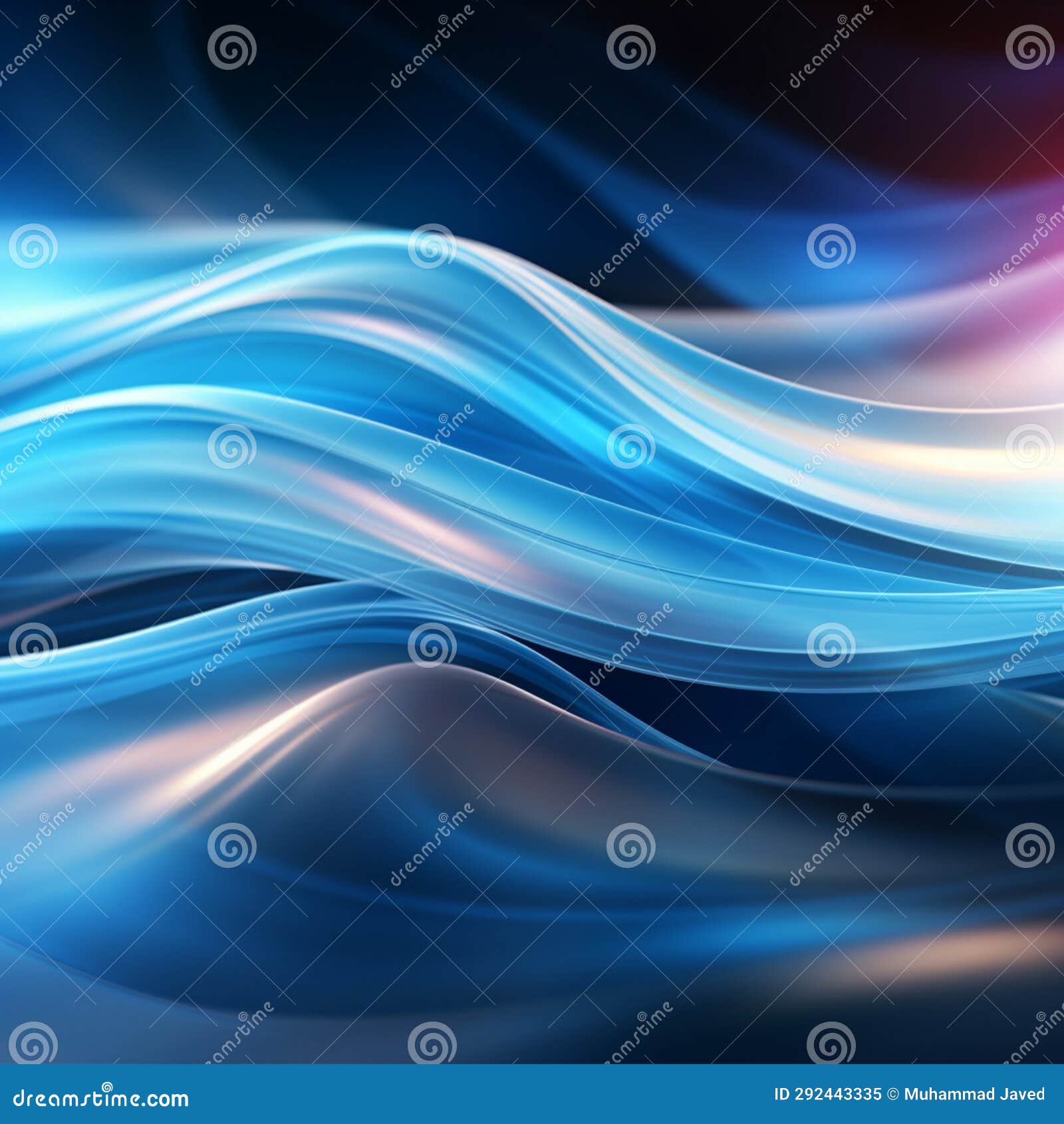 Soft Blue Blur Extends, an Abstract Burst of Motion with Centric ...